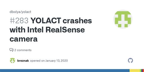 YOLACT Crashes With Intel RealSense Camera Issue Dbolya Yolact GitHub