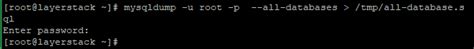 Layerstack Tutorials Layerstack How To Upgrade Mysql And Mariadb On