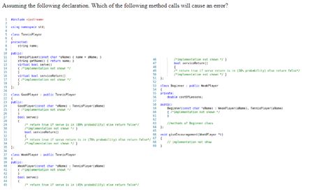 Solved Assuming The Following Declaration Which Of The Chegg