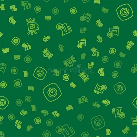 Set Line Smart Home And Electric Kettle On Seamless Pattern Vector Stock Illustration