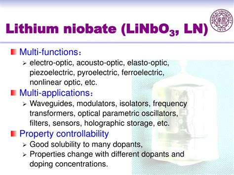 Ppt Tetravalent Ions Doped Lithium Niobate Crystals Powerpoint Presentation Id 3054895