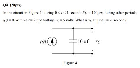 Solved In The Circuit In Figure 4 During 0 Chegg Com