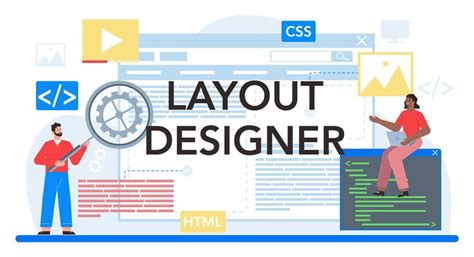 Premium Vector Layout Designer Typographic Header Web Development
