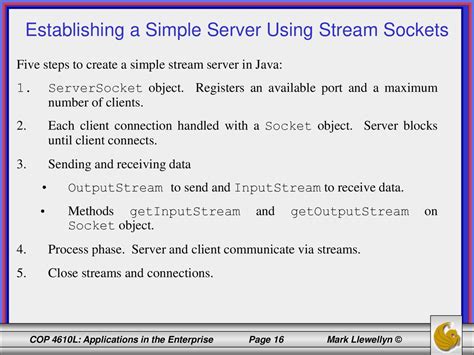 Cop 4610l Applications In The Enterprise Spring Ppt Download