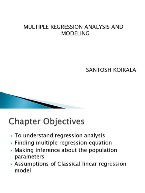 multiple regression analysis and modeling pdf regression analysis