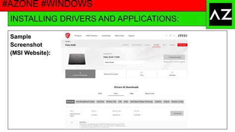 Windows Installing Drivers And Applications