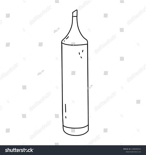 Marker Without Cap Cute Doodle Style Stock Vector Royalty Free Shutterstock