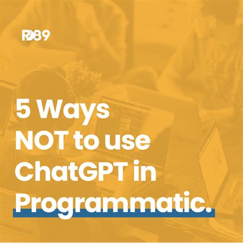 Chatgpt In Programmatic Advertising 5 Donts Refinery89