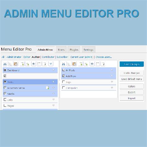 Admin Menu Editor Pro Addons V2 19 3