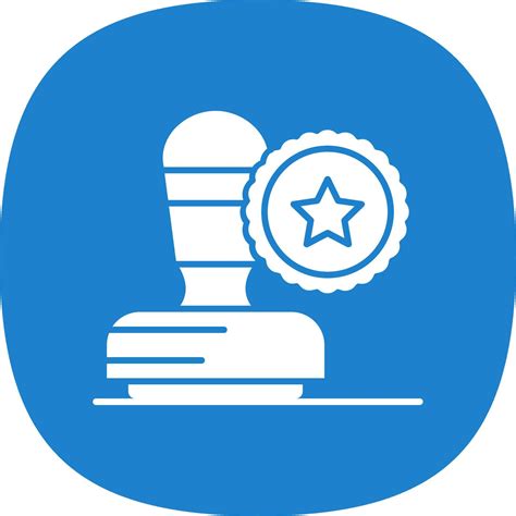 Stamp Glyph Curve Icon 41695654 Vector Art At Vecteezy