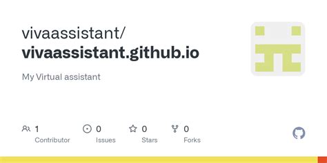 github vivaassistant my virtual assistant