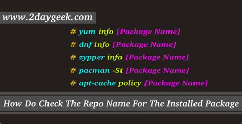 DayGeek Simple Ways To Check The Repo Name For The Installed Package
