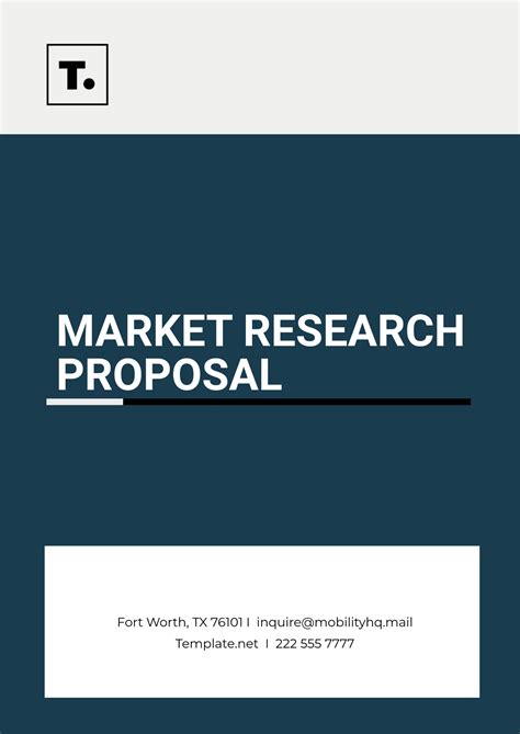 Market Research Proposal