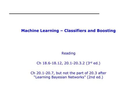 Ppt Machine Learning Classifiers And Boosting Powerpoint Presentation Id