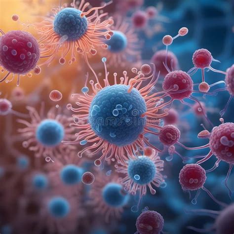 Danger Pathogens Ai Generatet Stock Illustration Illustration Of