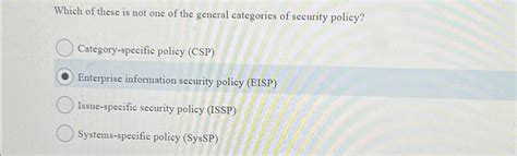 solved which of these is not one of the general categories