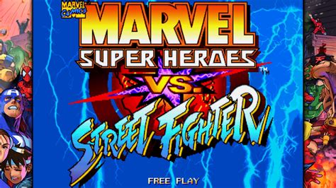 Marvel Super Heroes Vs Street Fighter Marvel Vs Capcom Fighting