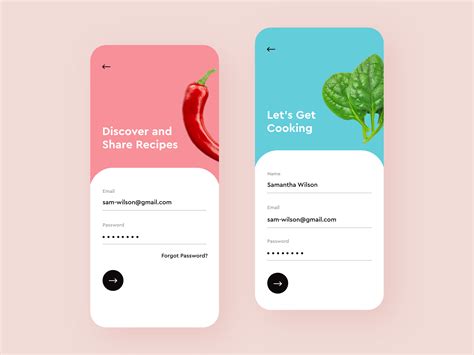 Recipe Sharing App On Behance