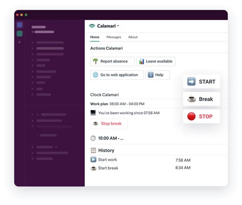 Track Time Off And Attendance With Slack Calamari