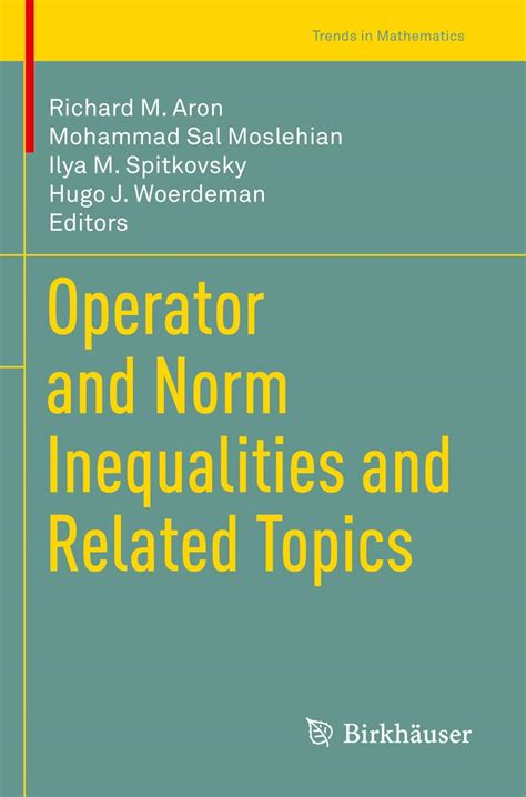 Buy Operator And Norm Inequalities And Related Topics Book Online At Low Prices In India