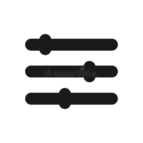 Equalizer Line Icon Equalizer Isolated Simple Icon Stock Vector Illustration Of Mixing Bass