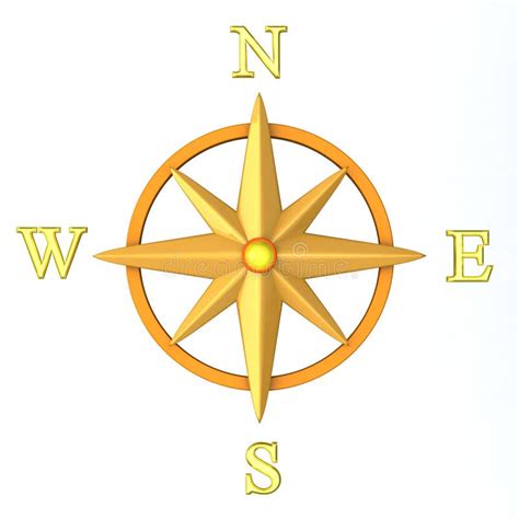 Compass Wind Rose 3d Stock Illustration Illustration Of Battle 22499081