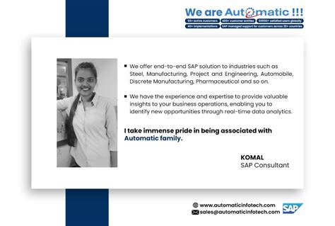 Automatic Infotech On Linkedin Iamautomatic Sap Sapservices Sapproducts Itservices