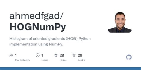 Github Ahmedfgadhognumpy Histogram Of Oriented Gradients Hog Python Implementation Using