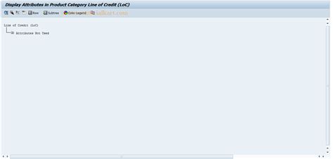 FNLOC PRODUCT ATTR D SAP Tcode Display Attributes For LoC
