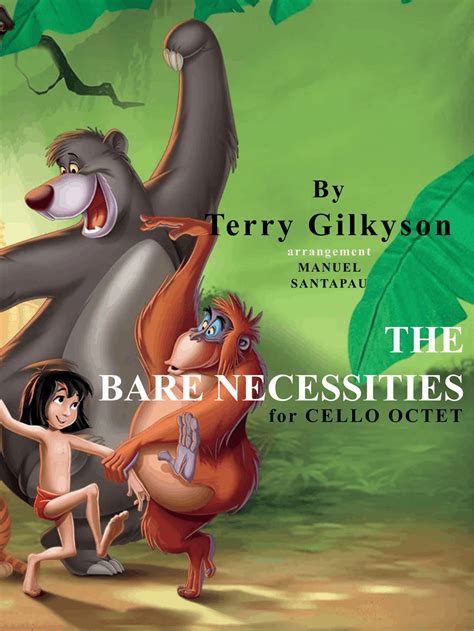 The Bare Necessities By Terry Gilkyson Cello Large Ensemble Late
