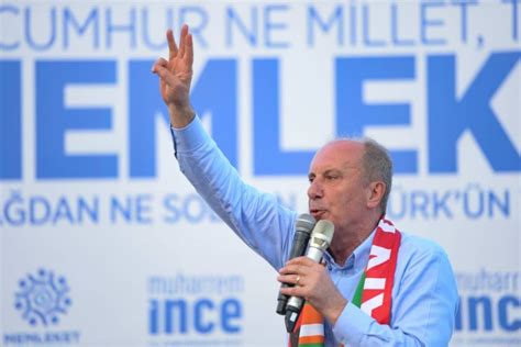 Turkish Presidential Candidate Muharrem Ince Holds Election Campaign In