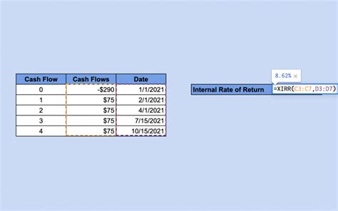 How To Use XIRR Function In Google Sheets Sheetaki