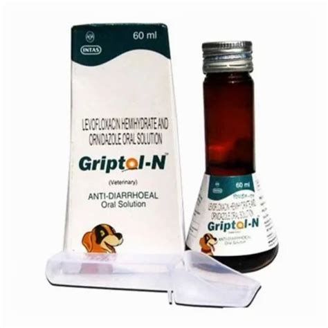 100ml Griptal N Levofloxacin Hemhydrate Ornidazole Oral Solution 100