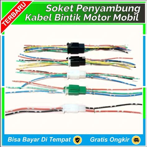 Jual Soket Penyambung Kabel Socket Pin Socet Sambungan Konektor Variasi Multifungsi Lampu
