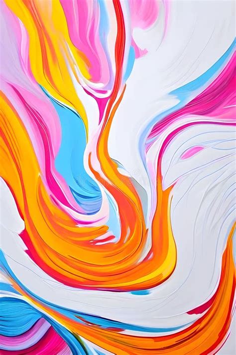 Abstract Background Featuring Intricate Flowing White Lines Over A Vibrant Colored Canvas Stock