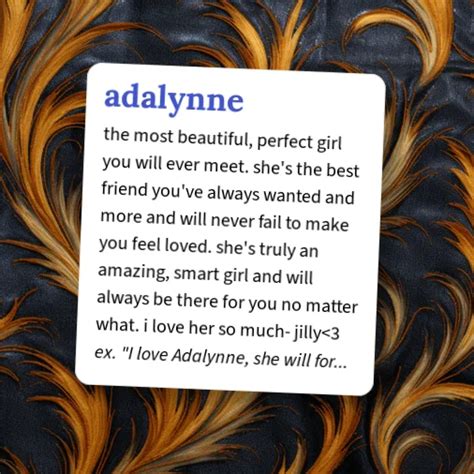 Urban Dictionary Adalynne