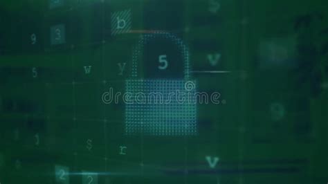 Animation Of Cyber Security Warning Text And Padlock Over Office Stock Footage Video Of