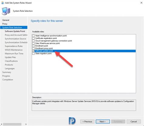 Install SCCM Software Update Point Role ConfigMgr SUP