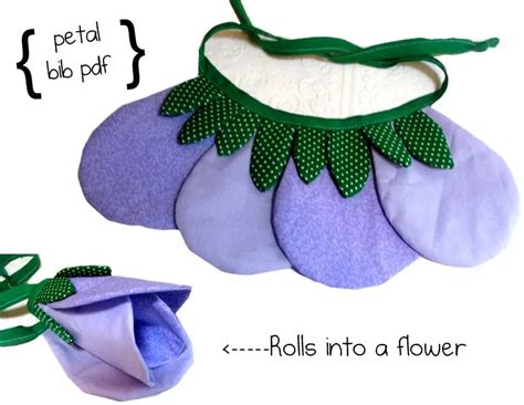 Free Pretty Petal Bib Sewing Pattern Scrolller