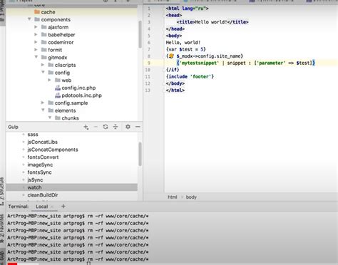 Редактирование шаблонов через статические файлы Modx Stack Overflow