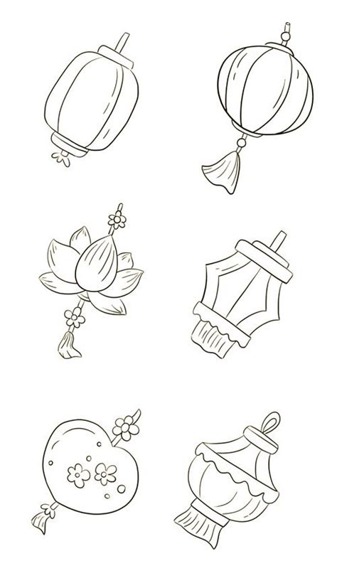 灯笼的简笔画图片大全集 图文简单（最新13张） 简笔画图片大全