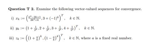 Solved Question T 2 Examine The Following Vector Valued