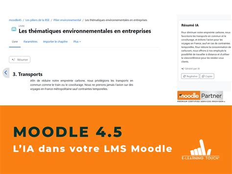 Course Ai La Révolution Pour La Création De Cours Dans Moodle E