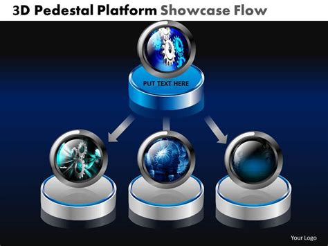 D Pedestal Platform Showcase Flow Powerpoint Slides And Ppt Templates DB PowerPoint Slide