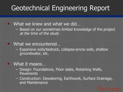 General Geotechnical Presentation Ppt