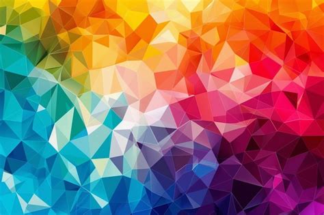 Premium Photo Modern Polygon Colorful Triangle Shape Background