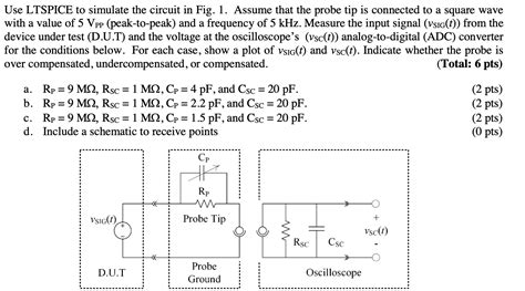 use ltspice to simulate the circuit in fig 1 assume