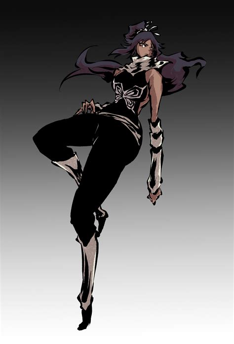 Shihouin Yoruichi Bleach Drawn By Kenhollow Danbooru