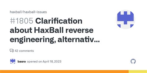 Clarification About Haxball Reverse Engineering Alternative Clients And Copyright · Issue