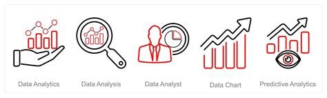 Premium Vector A Set Of 5 Data Analytics Icons As Data Analytics Data Analysis Data Analyst
